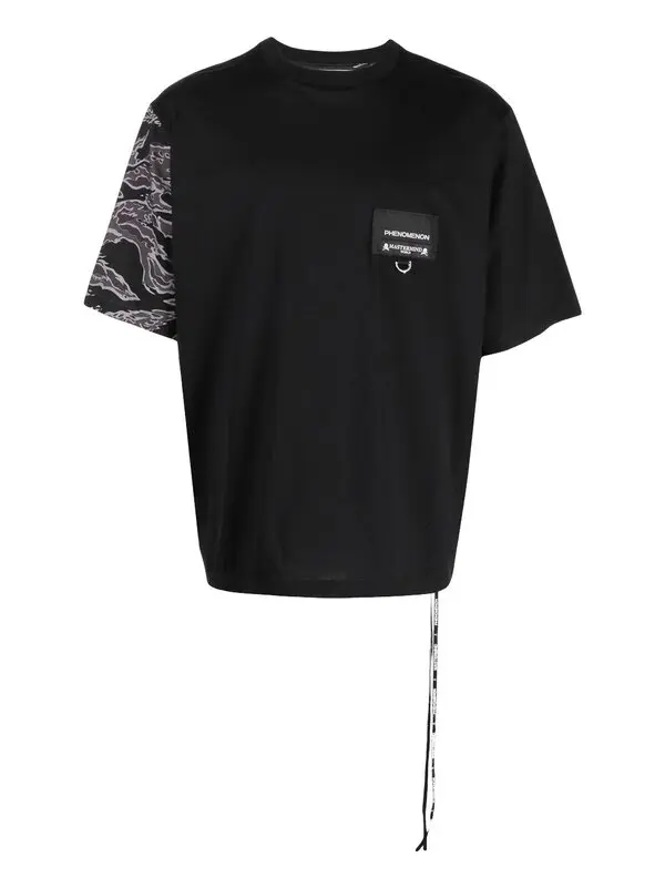 MASTERMIND WORLD Camouflage-print Short-sleeved T-shirt - Black