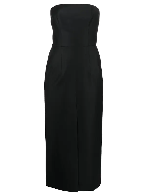 Matériel Fitted Midi Dress - Black