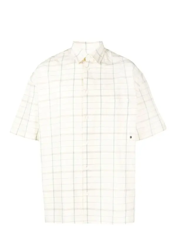 ÉTUDES STUDIO Plaid-check Print Shirt - Neutrals
