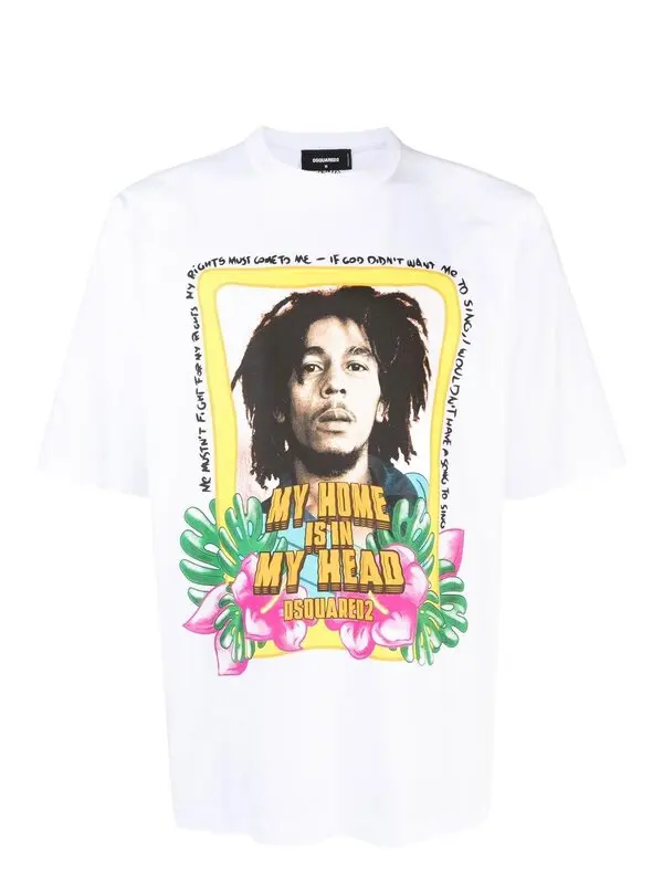 Dsquared2 Graphic-print Short-sleeved T-shirt - White
