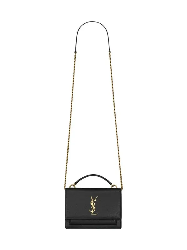 Saint Laurent Sunset Satchel - Black
