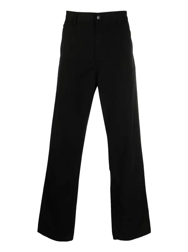 Carhartt Work In Progress Abbott Logo Straight Trousers - Black