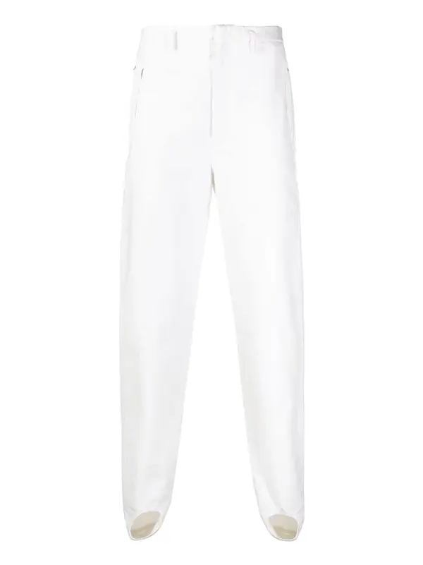 HED MAYNER Slim-cut Trousers - White