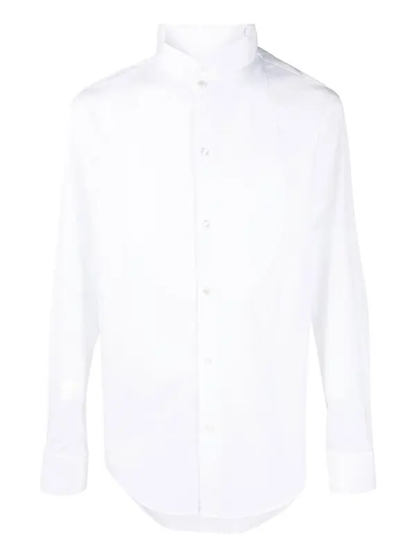 Emporio Armani Wingtip-collar Long Sleeve Shirt - White