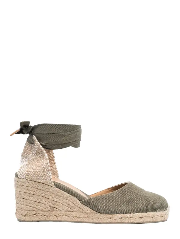 CastaÑer Carina Wedge Espadrilles - Green