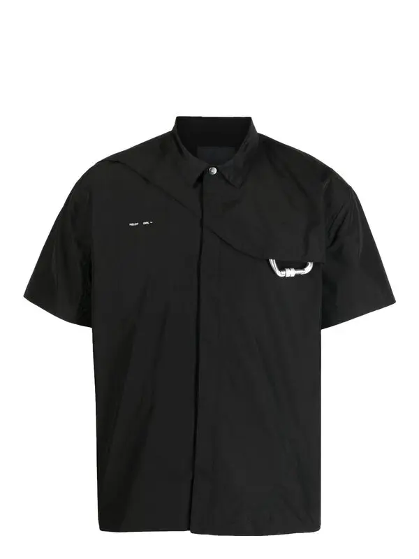 HELIOT EMIL Carabiner Short-sleeve Shirt - Black