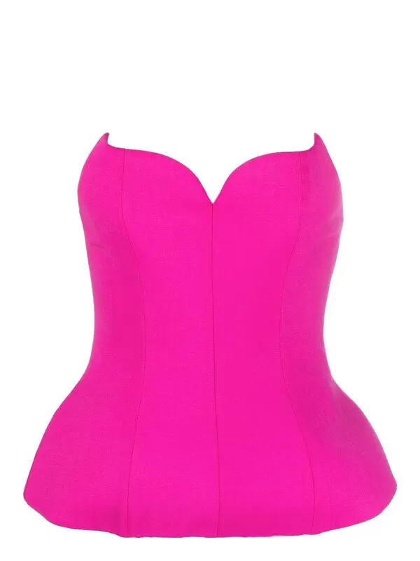 Giuseppe Di Morabito Structured Corset Top - Pink