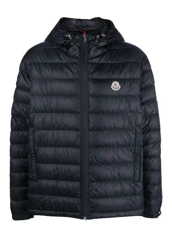 Moncler Agout Logo-patch Puffer Jacket - Blue