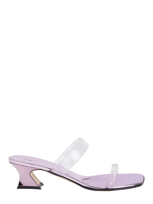 GIUSEPPE ZANOTTI Aude Plexi 45mm Sandals - Pink