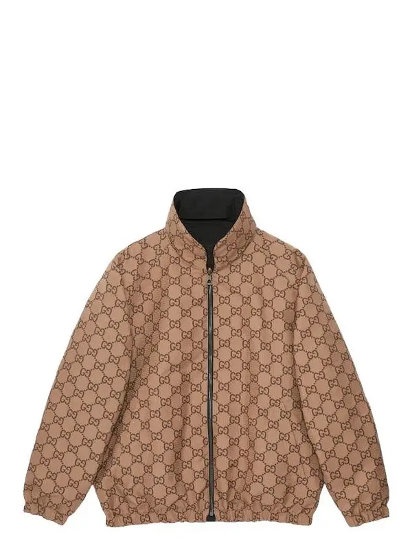 Gucci Reversible Gg Canvas Jacket - Brown