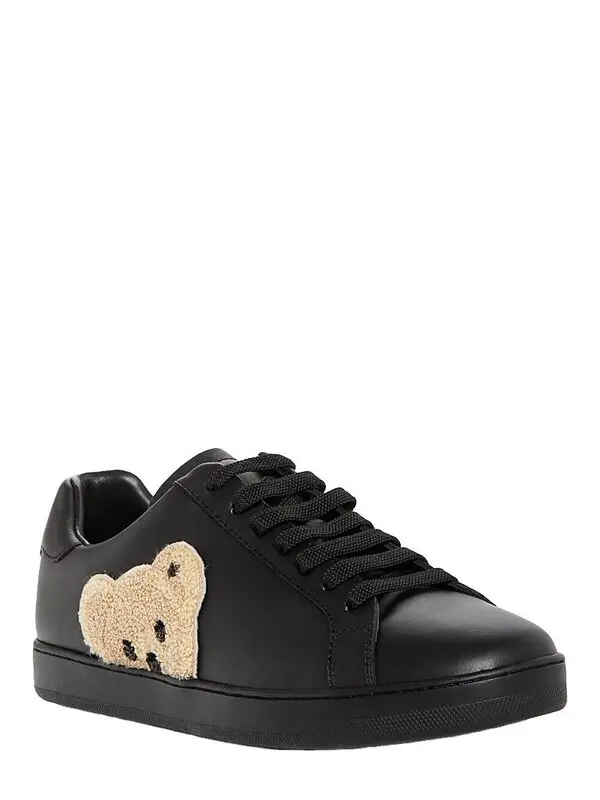 Palm Angels Teddy Bear Lace Up Sneakers - Black