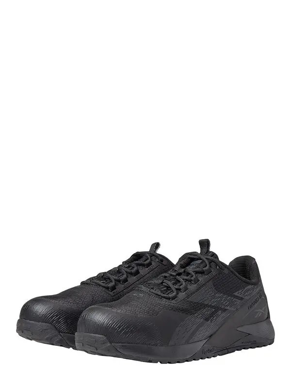 REEBOK Nano X1 Adventure Work Eh Comp Toe Athletic Sneakers - Black