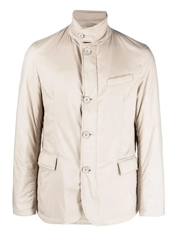 Herno Padded Single-breasted Jacket - Neutrals