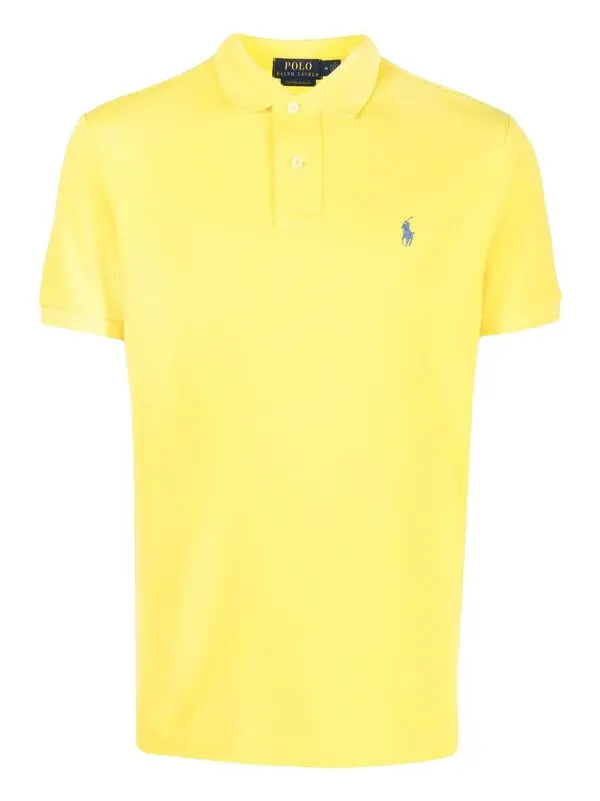 Polo Ralph Lauren Logo-embroidered Short-sleeved Polo Shirt - Yellow