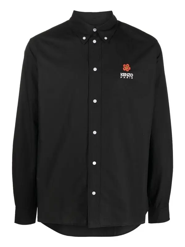 Kenzo Boke Flower Button-down Shirt - Black