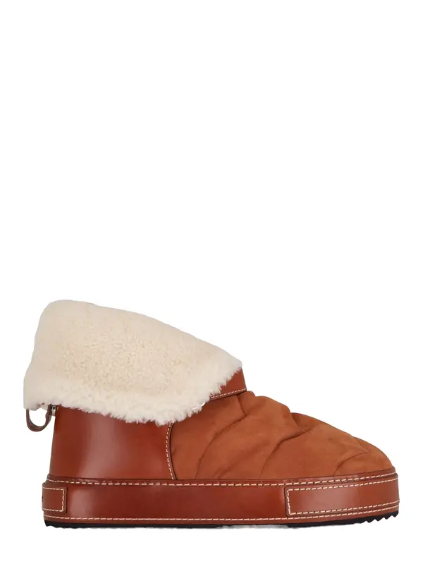 Chloé Maxie Shearling Boots - Brown