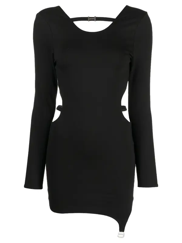 HELIOT EMIL Logo-detail Mini Dress - Black