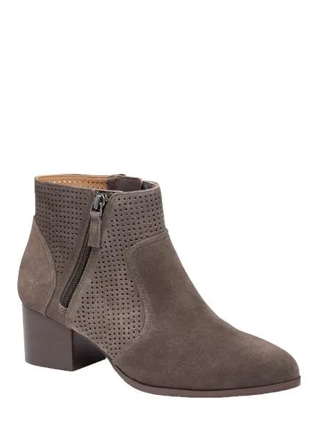 Johnston & Murphy Trista Bootie - Dark Gray Suede
