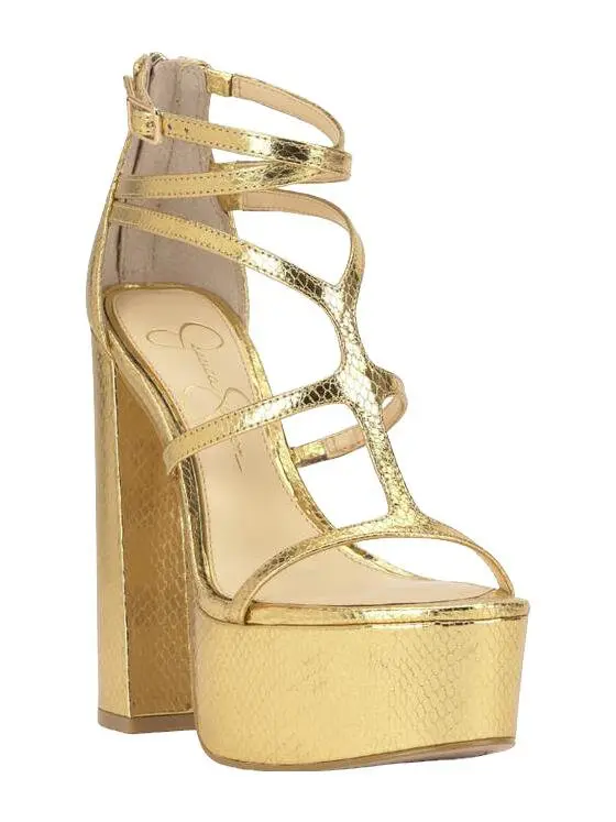 Jessica Simpson Aamina Platform Sandal - Gold