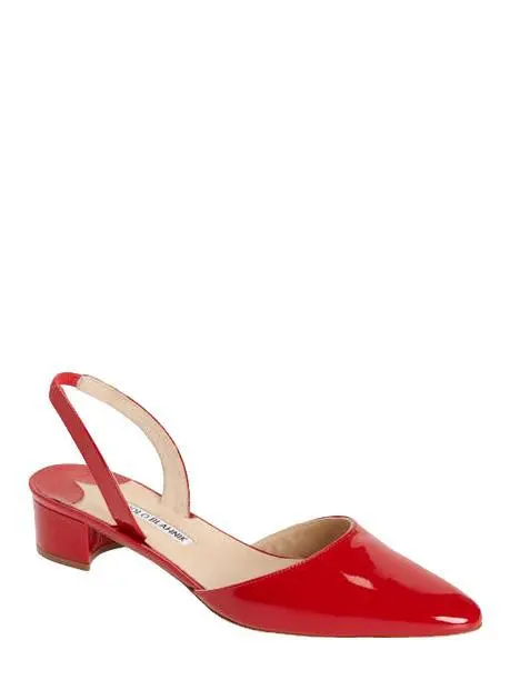 Manolo Blahnik Aspro Slingback Pumps - Red
