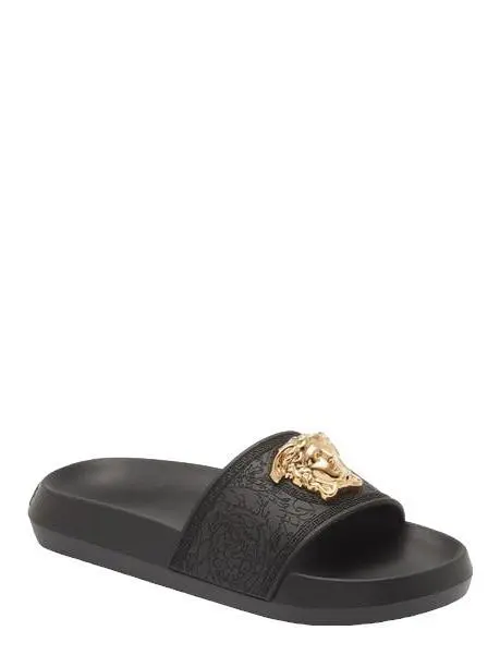 Versace Medusa Pool Slide - Black