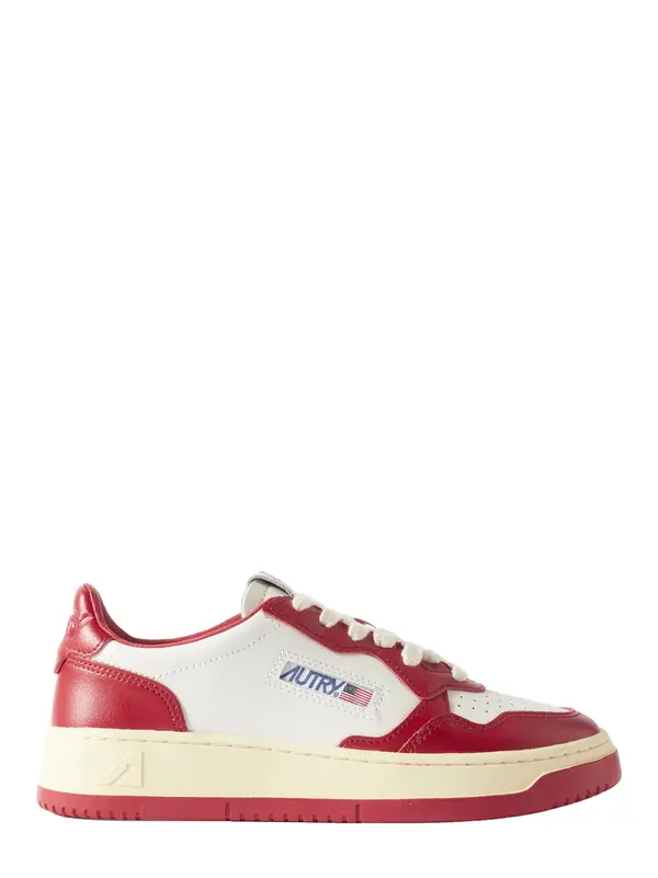 AUTRY Medalist Low Leather Sneakers - Red