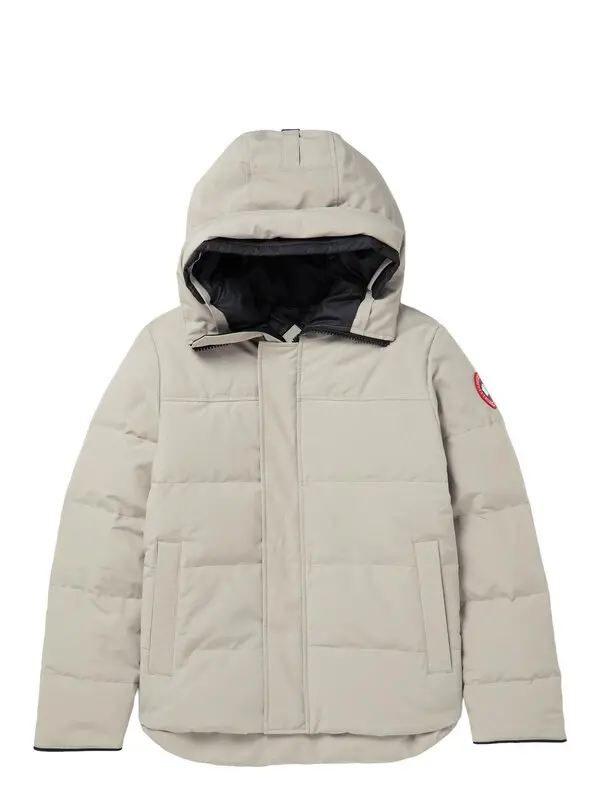Canada Goose Macmillan Logo-appliquéd Quilted Shell Hooded Down Parka - Neutrals