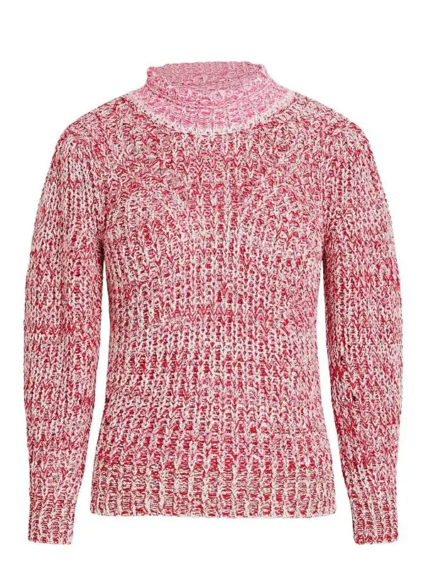 MARANT ETOILE Lotiya Marled Cotton-blend Sweater - Pink
