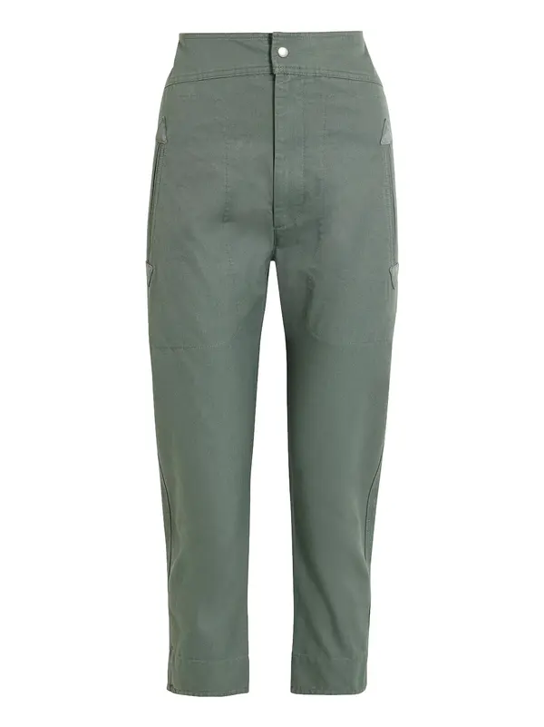 MARANT ETOILE Raluniae Tapered Pants - Grey Green