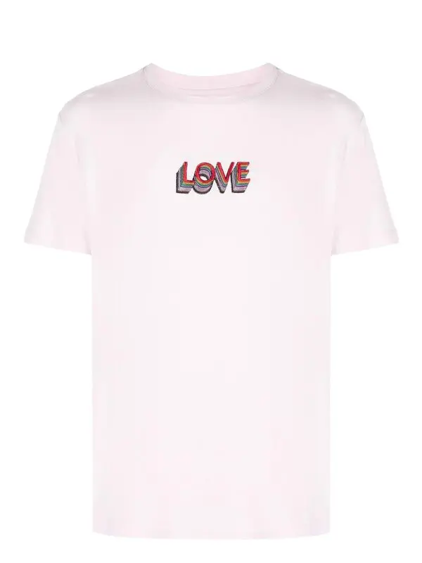 Viktor & Rolf Love-print Cotton-blend T-shirt - Pink
