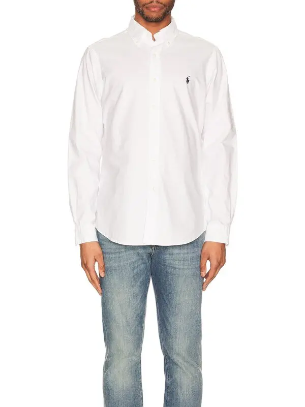 Polo Ralph Lauren Garment Dyed Oxford Shirt - White