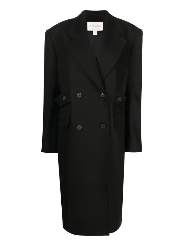 Matériel Boxy Cotton Coat - Black