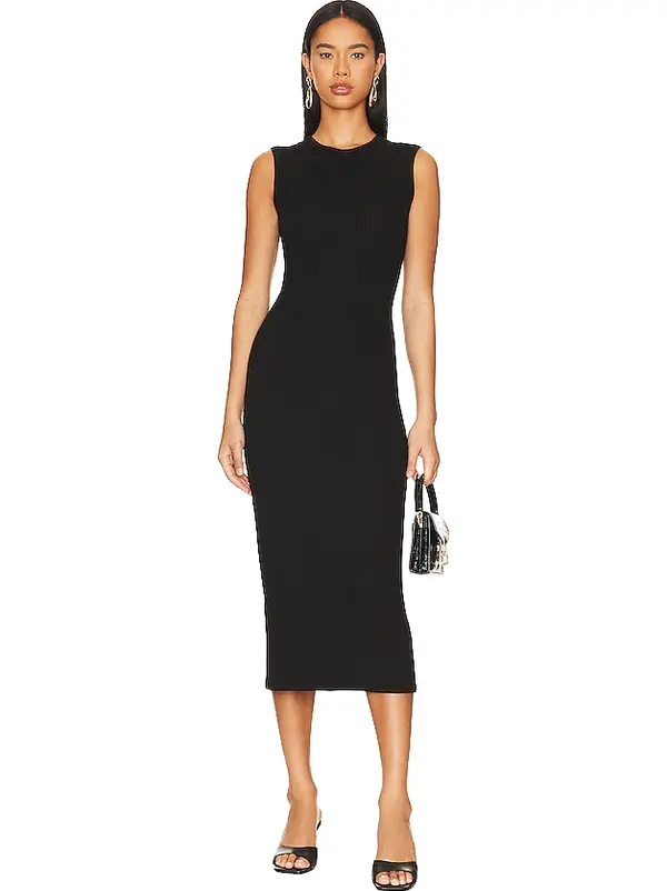 Enza Costa Sleeveless Midi - Black