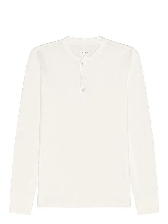 Rag & Bone Classic Henley - White