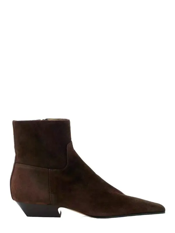 Khaite Marfa Suede Ankle Boots - Brown