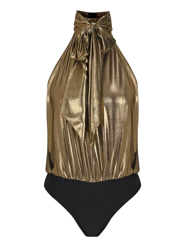 THE NEW ARRIVALS ILKYAZ OZEL Loulou Rive Gauche Top - Gold
