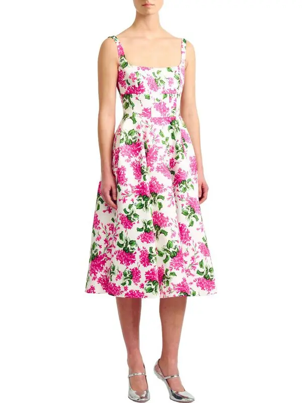 EMILIA WICKSTEAD Madeline Floral Midi Dress - Print