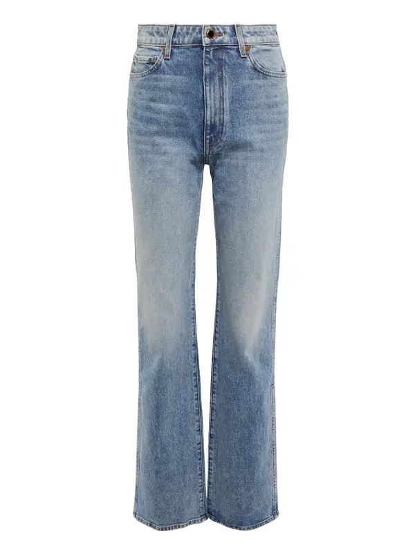 Khaite Danielle High-rise Straight Jeans - Blue