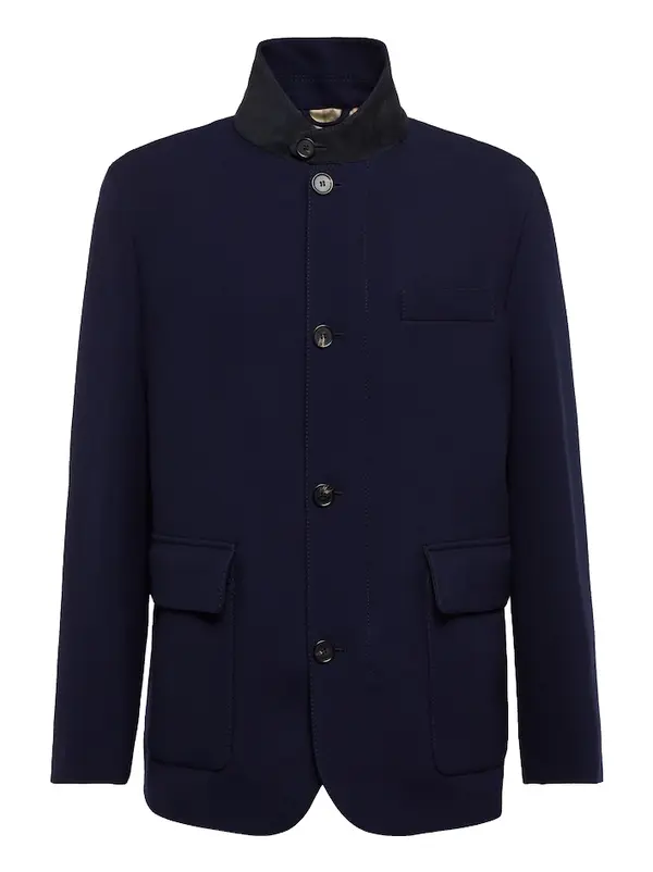 Loro Piana Roadster Wool Jacket - Blue