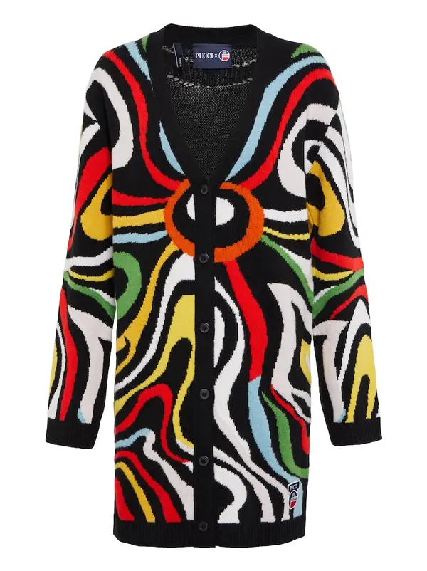 Emilio Pucci X Fusalp Intarsia Wool Cardigan - Multicoloured