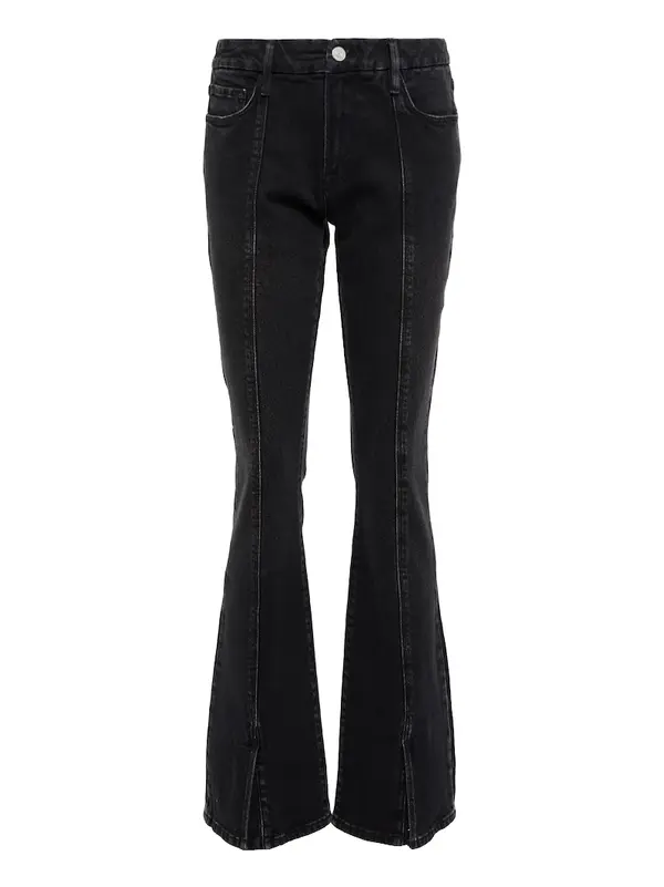 FRAME High-rise Skinny Jeans - Black