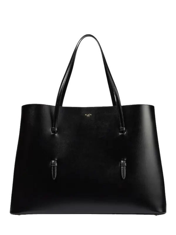 Alaïa Large Leather Tote Bag - Black