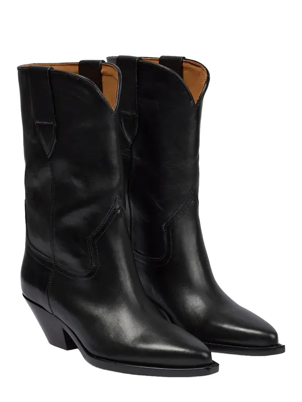 Isabel Marant Dahope Leather Boots - Black