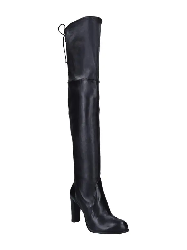 STUART WEITZMAN Leather Highland Boots 95 - Black