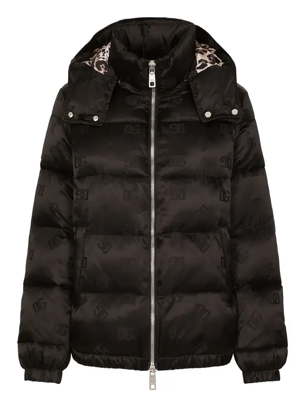 Dolce & Gabbana Dg Logo Down Jacket - Black
