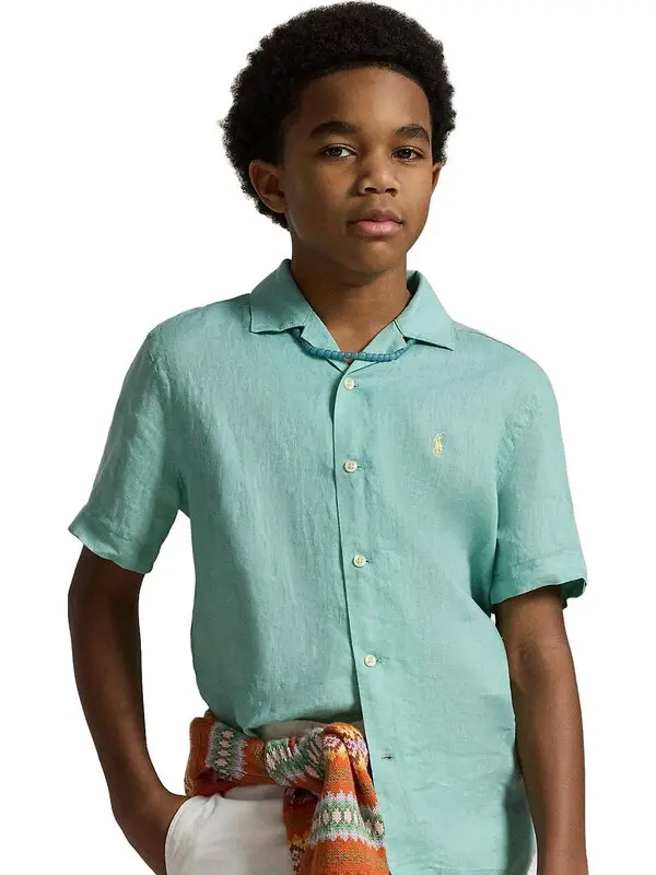 Ralph Lauren Linen Camp Shirt - Celadon