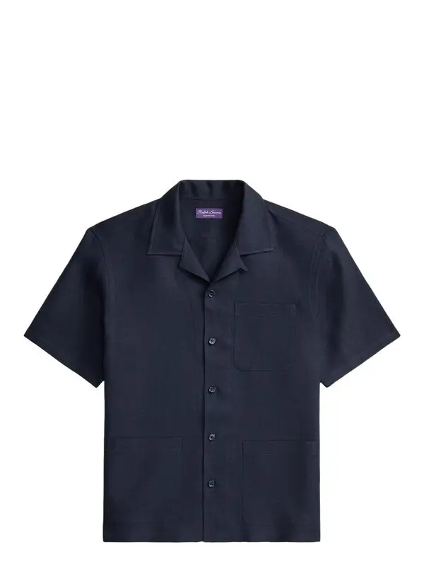 Ralph Lauren Linen Camp Shirt - Classic Chairman Navy