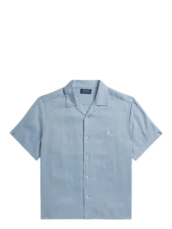 Ralph Lauren Linen Camp Shirt - Vessel Blue