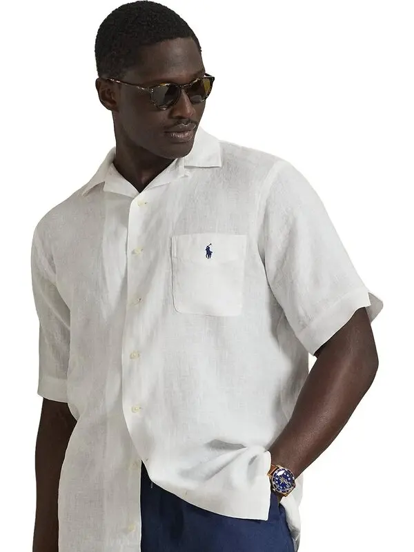 Ralph Lauren Linen Camp Shirt - White