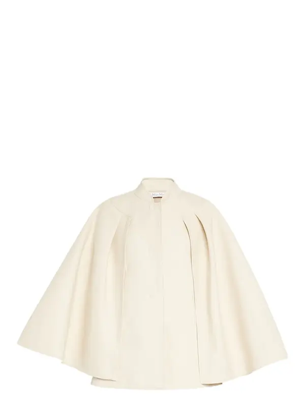 Max Mara Valdez Cotton Cape - Ivory